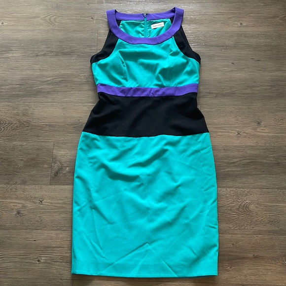Calvin Klein | Dresses | Calvin Klein Colorblock Sheath Dress | Poshmark